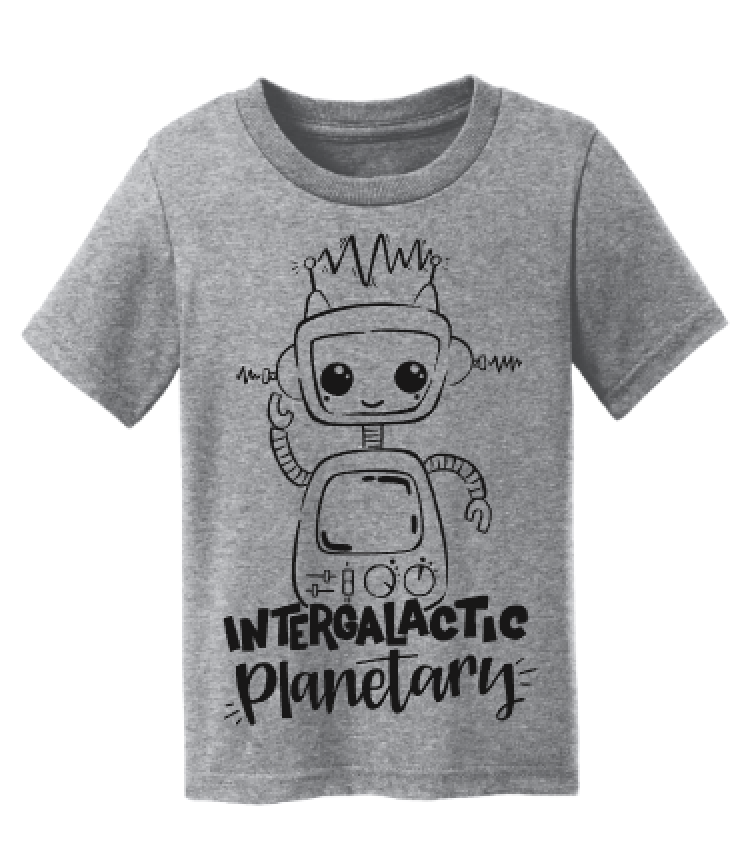 Intergalactic Planetary Robot Shirt | spillthebeansetc.com